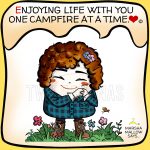 Happy Camper Cartoon Gallery | Two Bananas Art