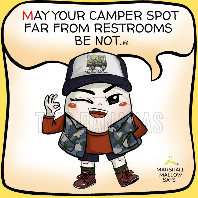 Happy Camper Cartoon Gallery | Two Bananas Art